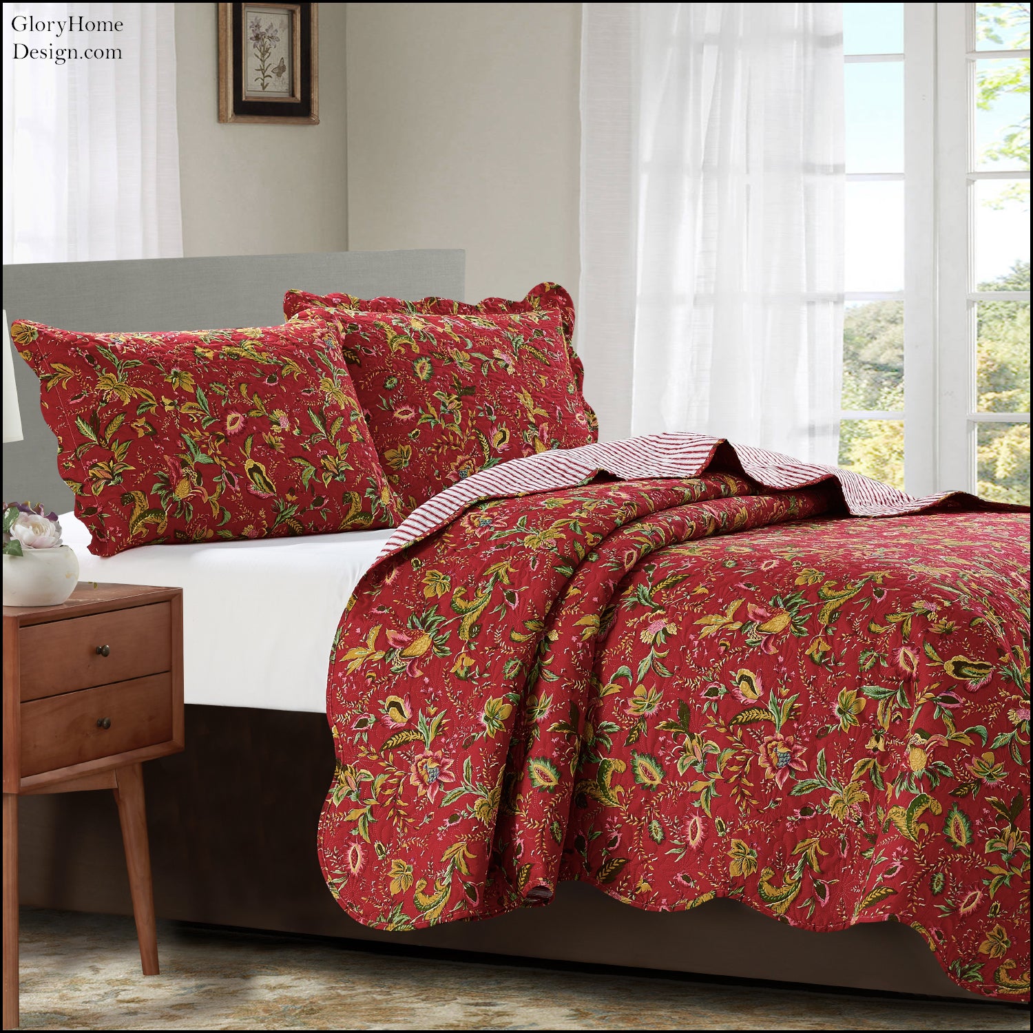 Jennifer 3 Piece Quilt Set – Glory Home Design